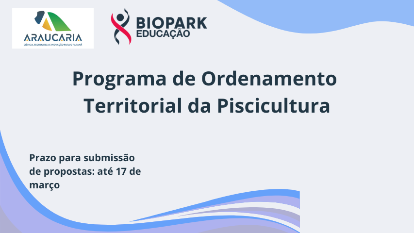 Programa de Ordenamento Territorial da Piscicultura recebe propostas ...